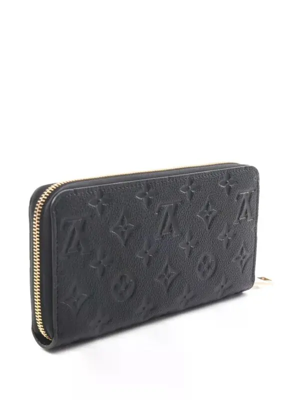 LOUIS VUITTON 2021s Monogram Empreinte Zippy Wallet - Black