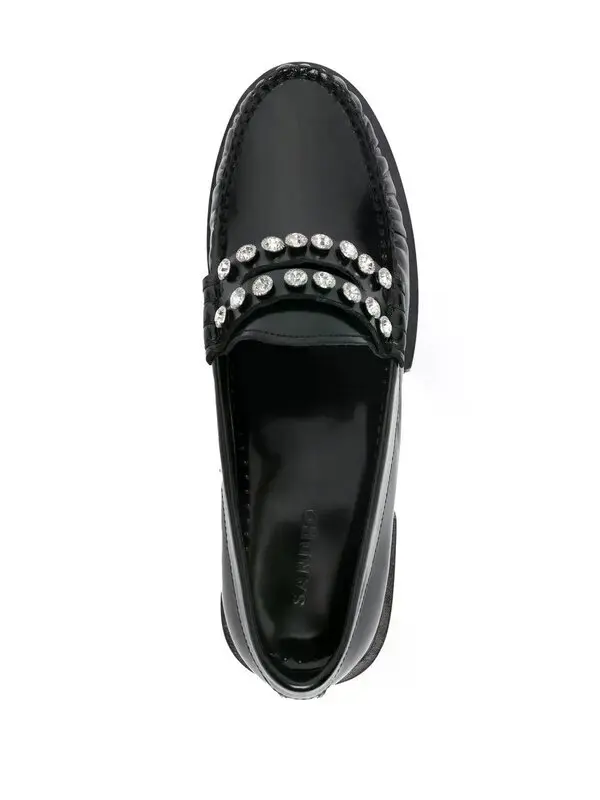 Sandro Max Crystal-embellished Loafers