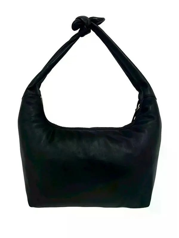 Loewe Nappa Anagram Tassel Shoulder Bag - Black