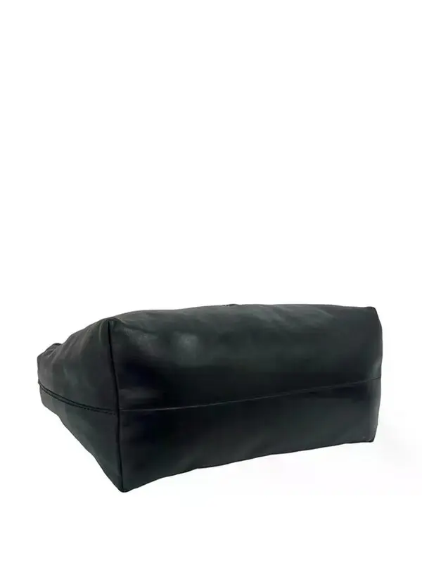 Loewe Nappa Anagram Tassel Shoulder Bag - Black