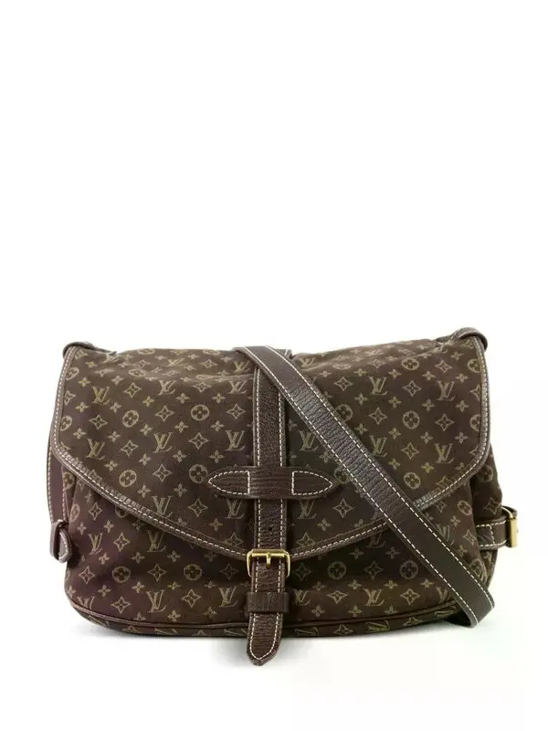 LOUIS VUITTON Mini Lin Saumur 30 Monogram Shoulder Bag