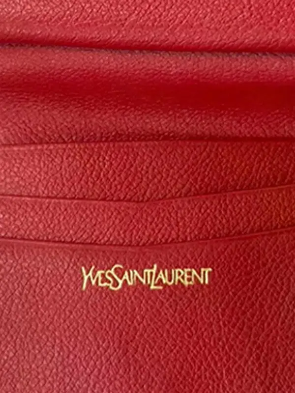 Saint Laurent 20th Century Leather Monogram Bifold Wallet Small Wallets