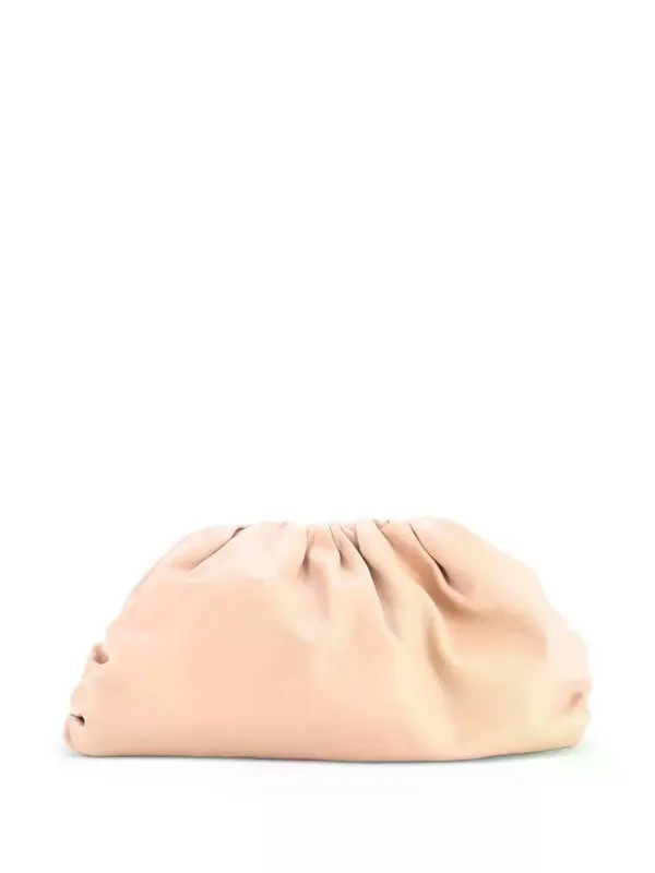 Bottega Veneta The Pouch Leather Clutch Bag - Neutrals