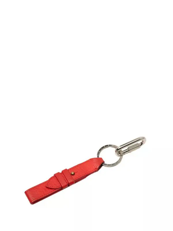 LOUIS VUITTON Leather Dragonne Bag Charm And Key Chain - Red