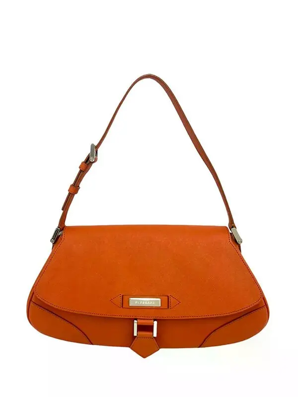 Burberry Calf Leather Shoulder Bag