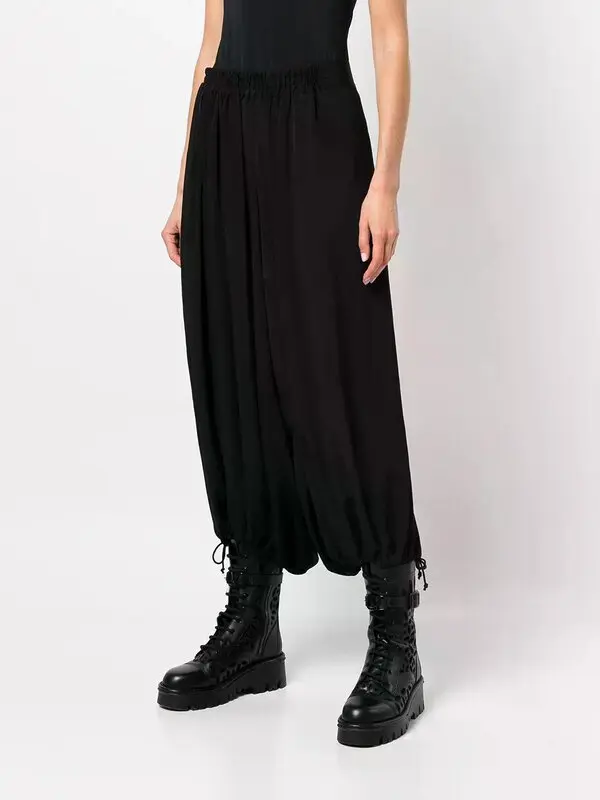 Y’s Cropped Tapered-leg Trousers