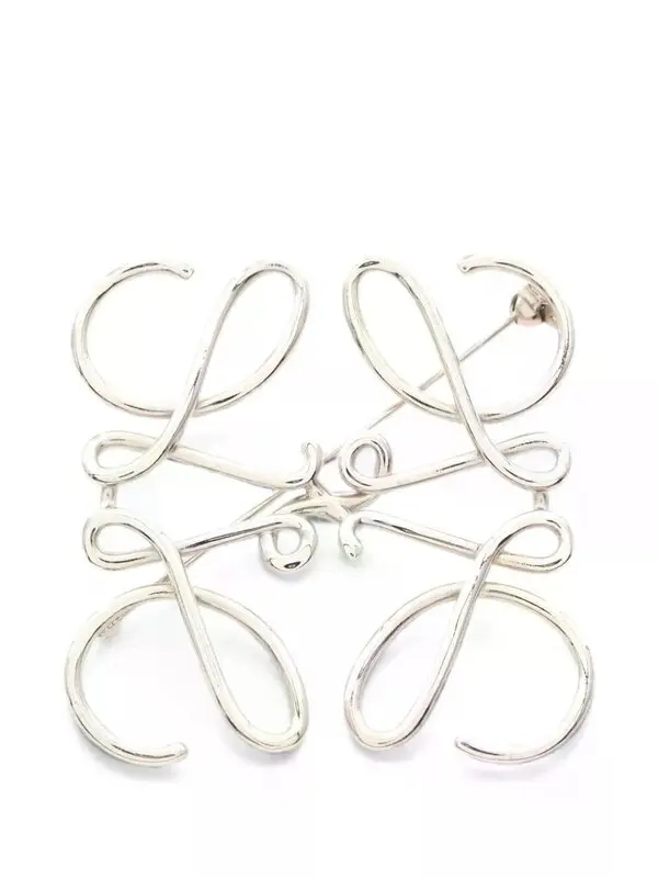 Loewe Anagram Brooch - Silver