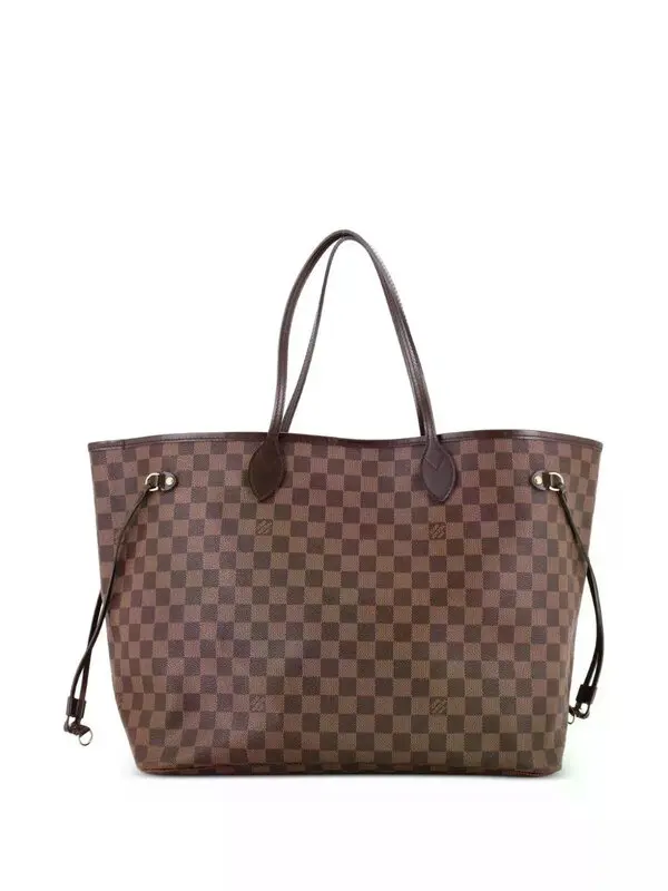 LOUIS VUITTON Damier Neverfull Gm Tote Bag - Brown