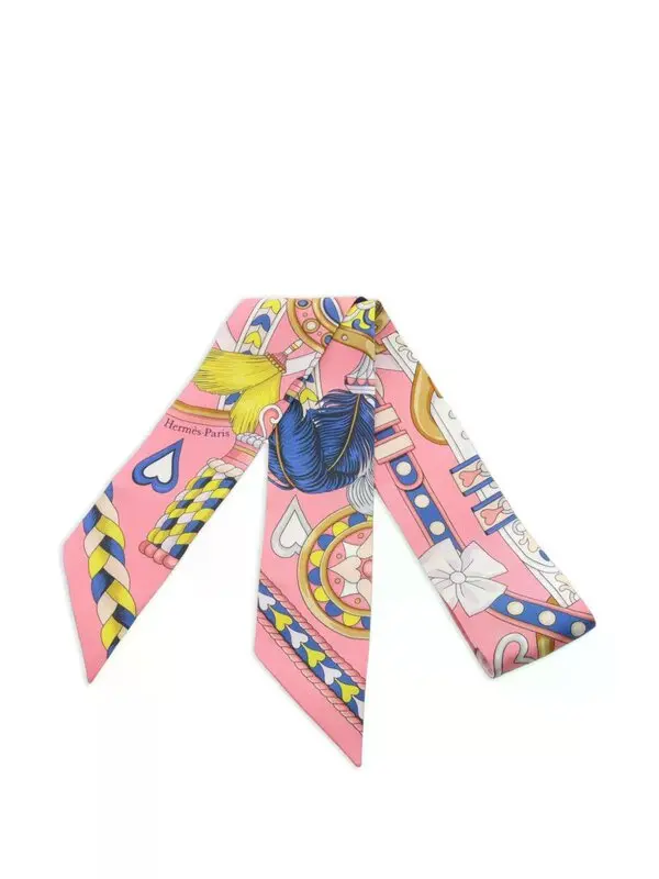 Hermès 2010s Harnais De Coeur Silk Scarf