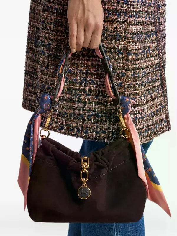 Etro Leather Bag Handle With Scarf