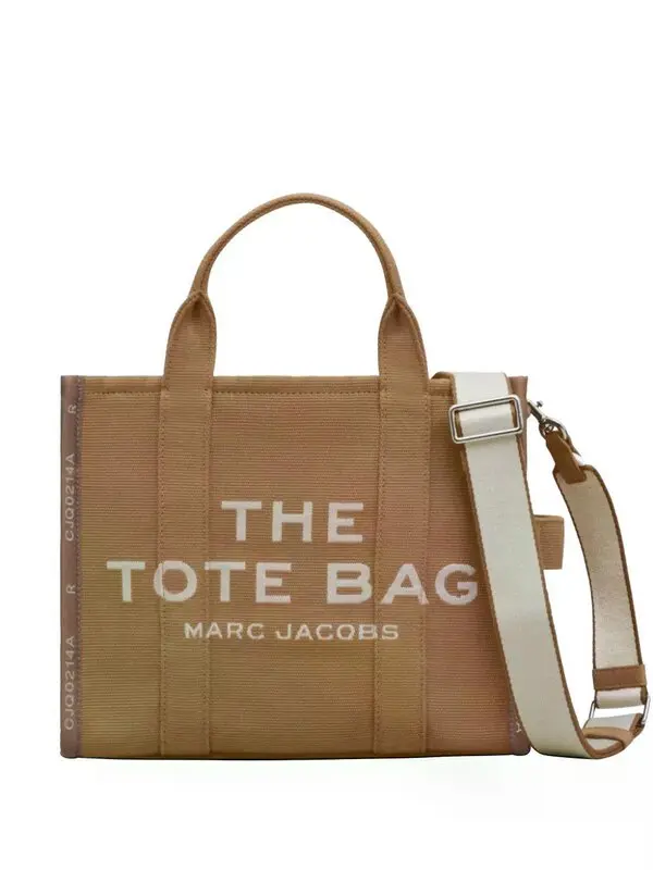 Marc Jacobs Medium Logo-print Jacquard Tote Bag - Brown