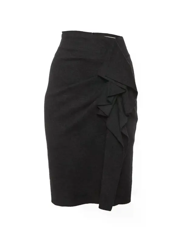 Max Mara Ruffled Midi Skirt