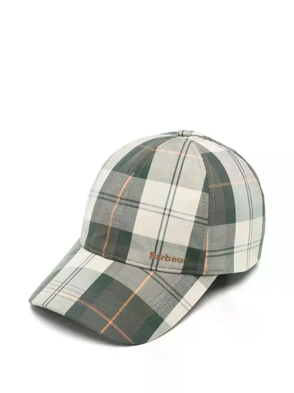 Barbour Telfield Tartan Baseball Cap - Neutrals