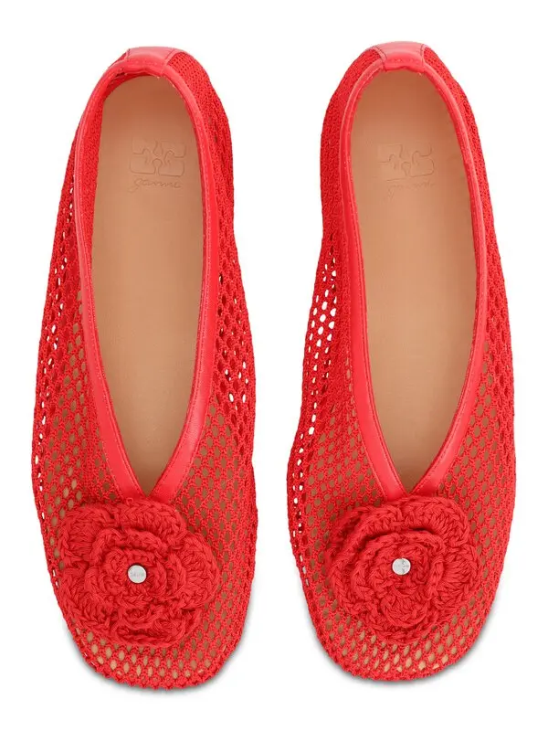 GANNI Ballerina "jenny" In Mesh