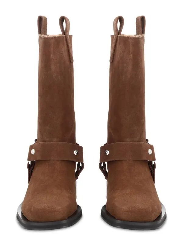 GANNI Stivaletto Biker In Suede