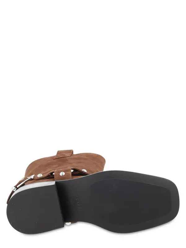GANNI Stivaletto Biker In Suede