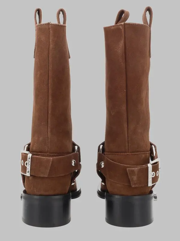 GANNI Stivaletto Biker In Suede