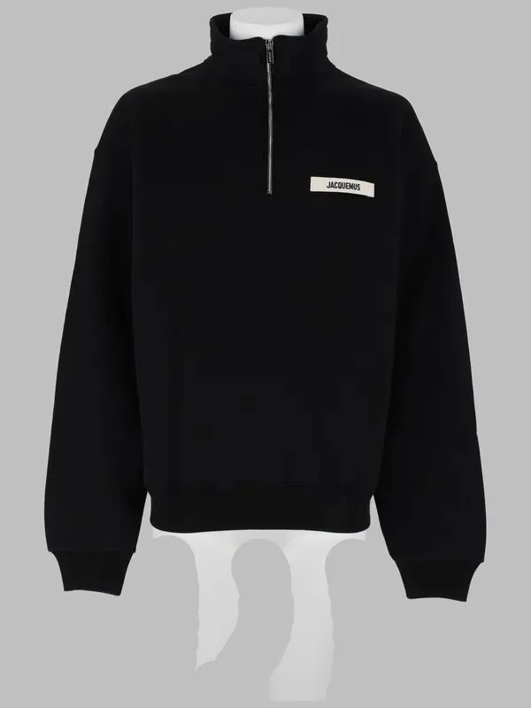 Jacquemus Felpa Con Logo E Zip