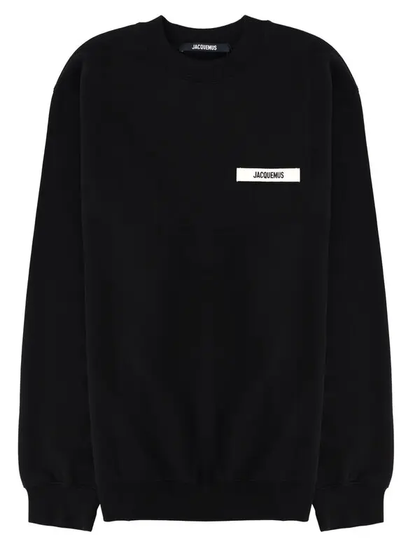 Jacquemus Felpa Con Logo - Black