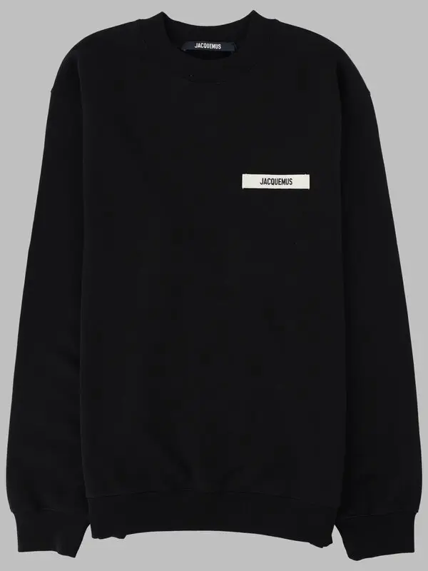 Jacquemus Felpa Con Logo - Black