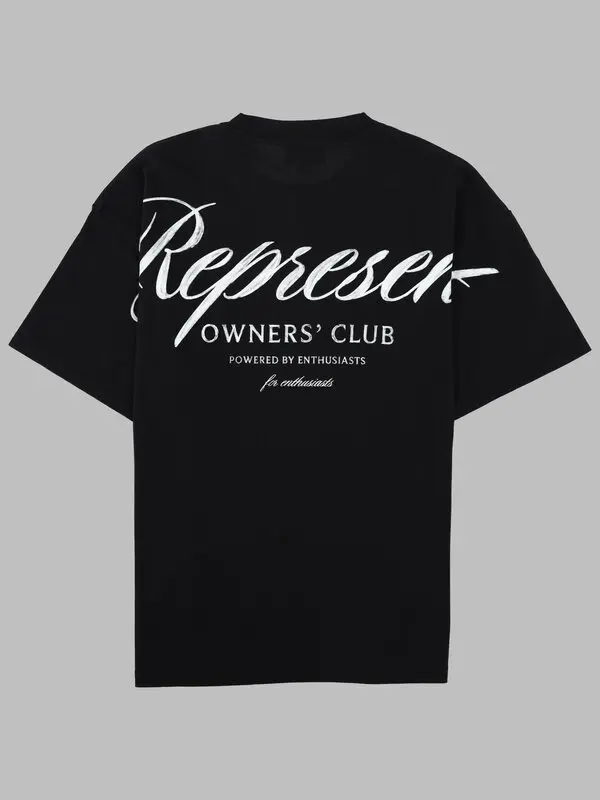 REPRESENT T-shirt " Owners Club Script - Black