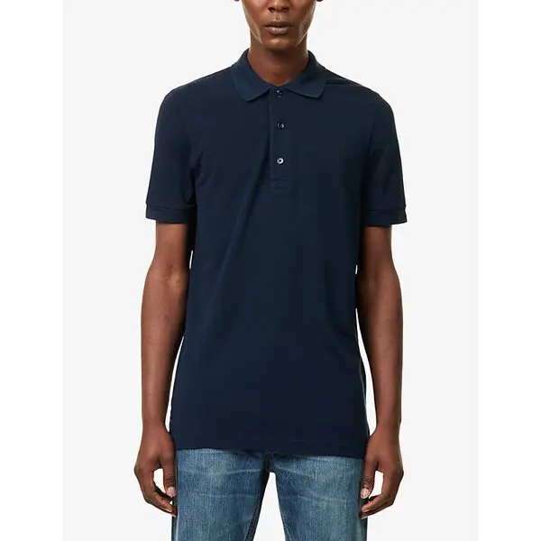 TOM FORD Stretch-woven Polo Top