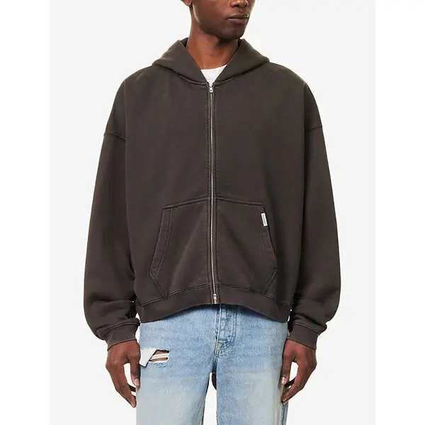 REPRESENT Full Zip Cotton Hoodie