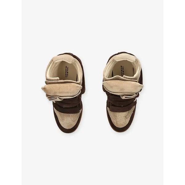 Isabel Marant Étoile Bekett Suede High-top Wedge Trainers