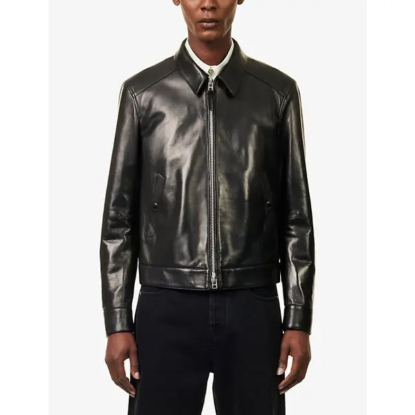 TOM FORD Slim-fit Collared Leather Jacket