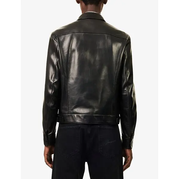 TOM FORD Slim-fit Collared Leather Jacket
