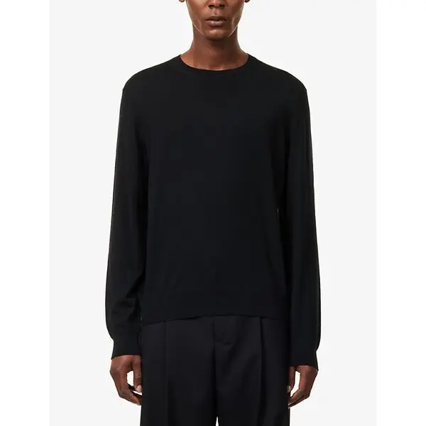 TOM FORD Crewneck Long Sleeve Wool Jumper - Black