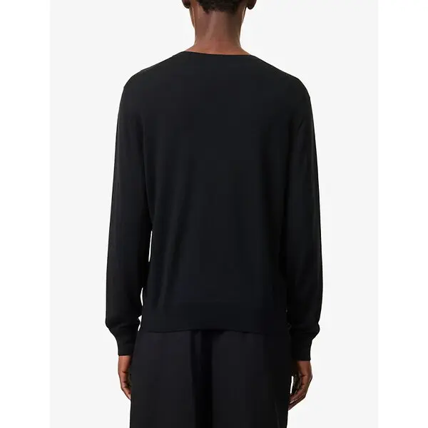 TOM FORD Crewneck Long Sleeve Wool Jumper - Black