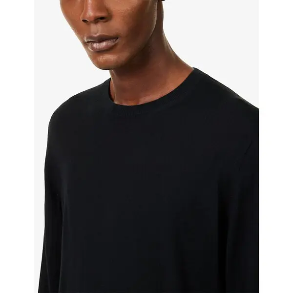 TOM FORD Crewneck Long Sleeve Wool Jumper - Black