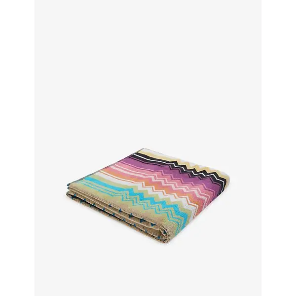Missoni Giacomo Chevron Cotton-terry Bath Towel 150cm X 100cm - Multicolour