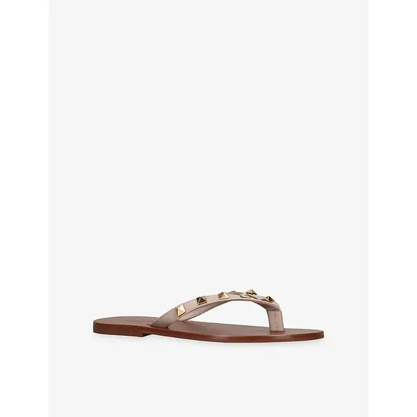 Valentino Garavani Rockstud Leather Sandals - Blush