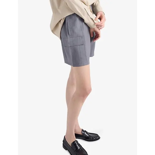 Prada Light Mohair Wool Shorts