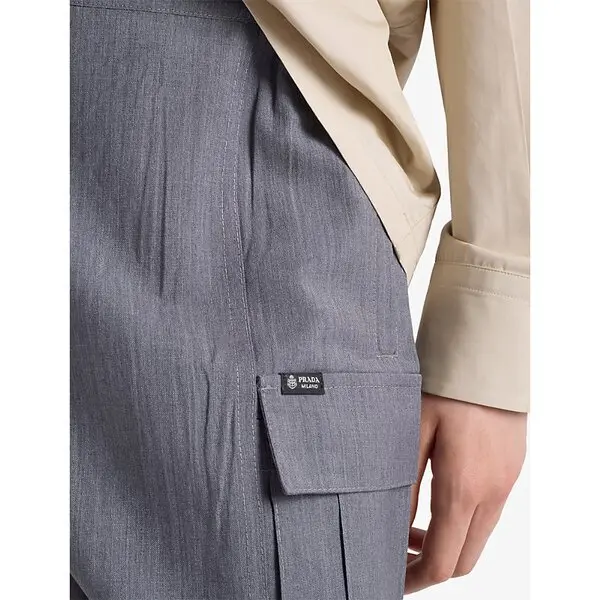 Prada Light Mohair Wool Shorts