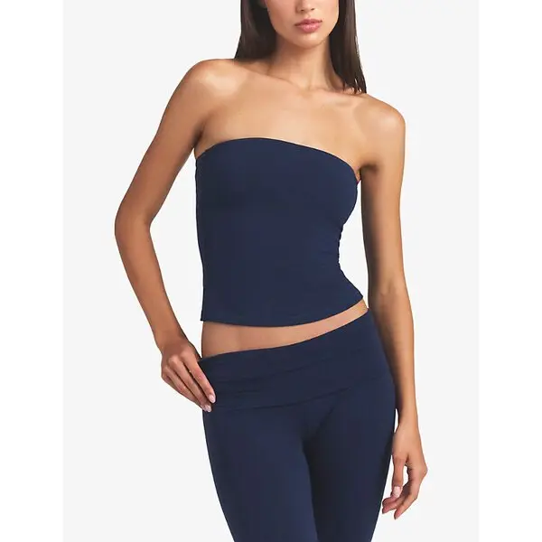 SKIMS Strapless Cotton-jersey Tube Top