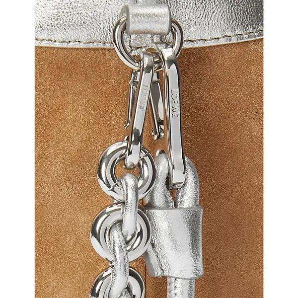 Loewe Flamenco Medium Metallic Leather Shoulder Bag