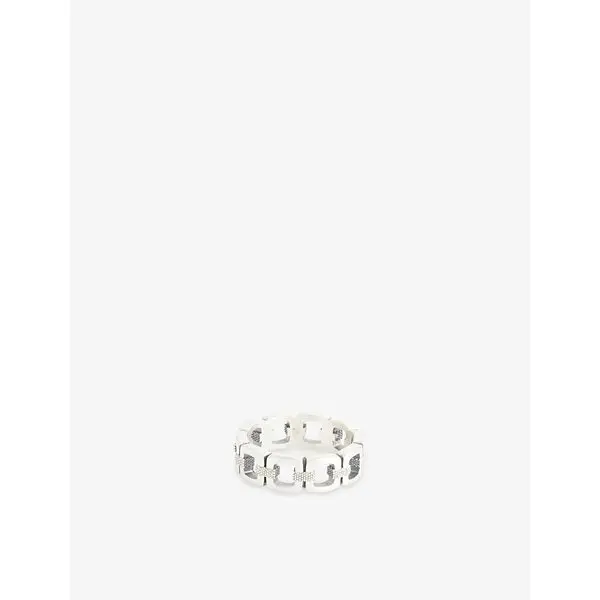 SERGE DENIMES Sterling Link Band Ring - Silver