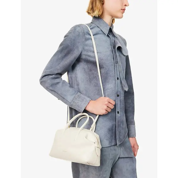 DEMELLIER The Small Stockholm Leather Handbag - Chalk