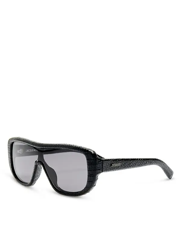 Jacquemus Masco Shield Sunglasses, 130mm - Silver