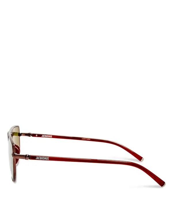 Jacquemus Corsa Aviator Sunglasses, 56mm