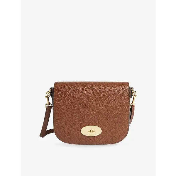 Mulberry Darley Small Leather Satchel Bag - Oak