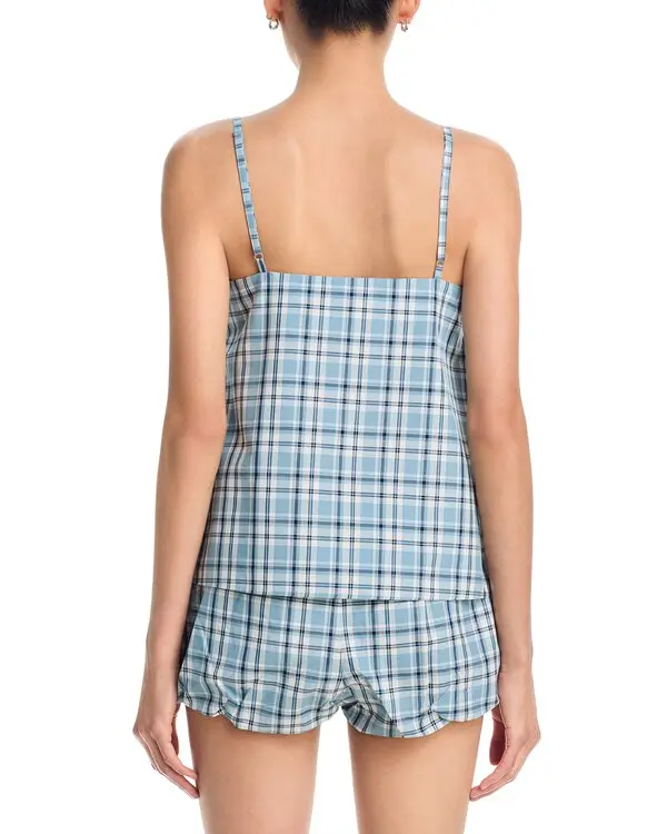 Acne Studios Plaid Bow Detail Top