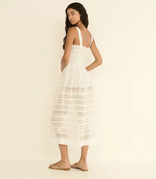 DÔEN Esmée Organic Cotton Voile Lace Dress