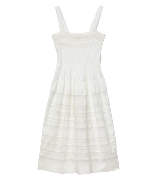 DÔEN Esmée Organic Cotton Voile Lace Dress