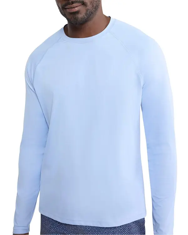 FAIR HARBOR Anchor Long Sleeve Rashguard - Light Blue