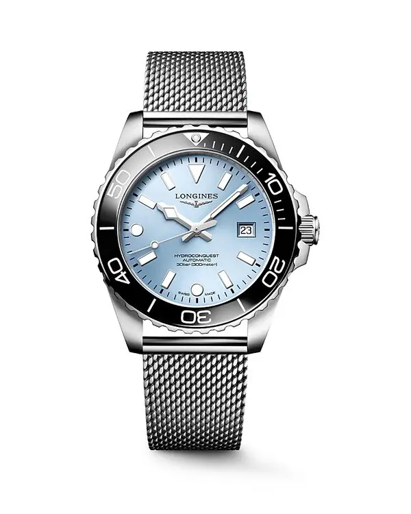 LONGINES Hydroconquest Watch, 42mm - Silver/blue