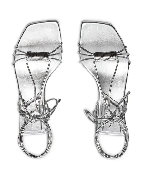 Rag & Bone Liv Strappy Sandals - Silver